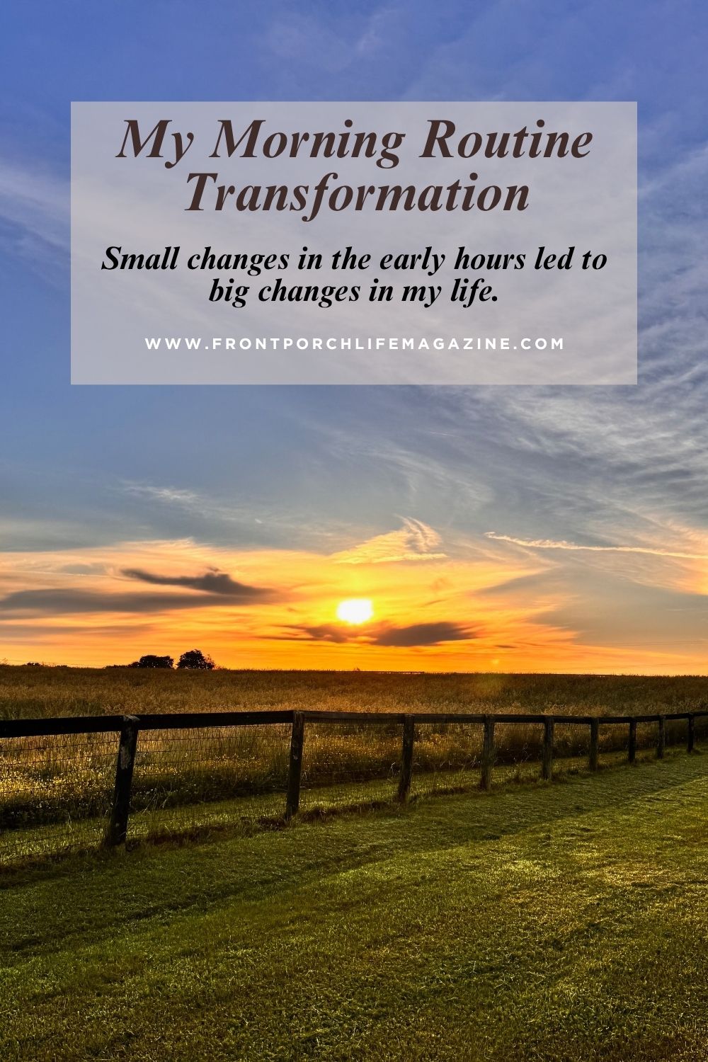 My Morning Makeover: A Quiet Shift with Big Results ...
