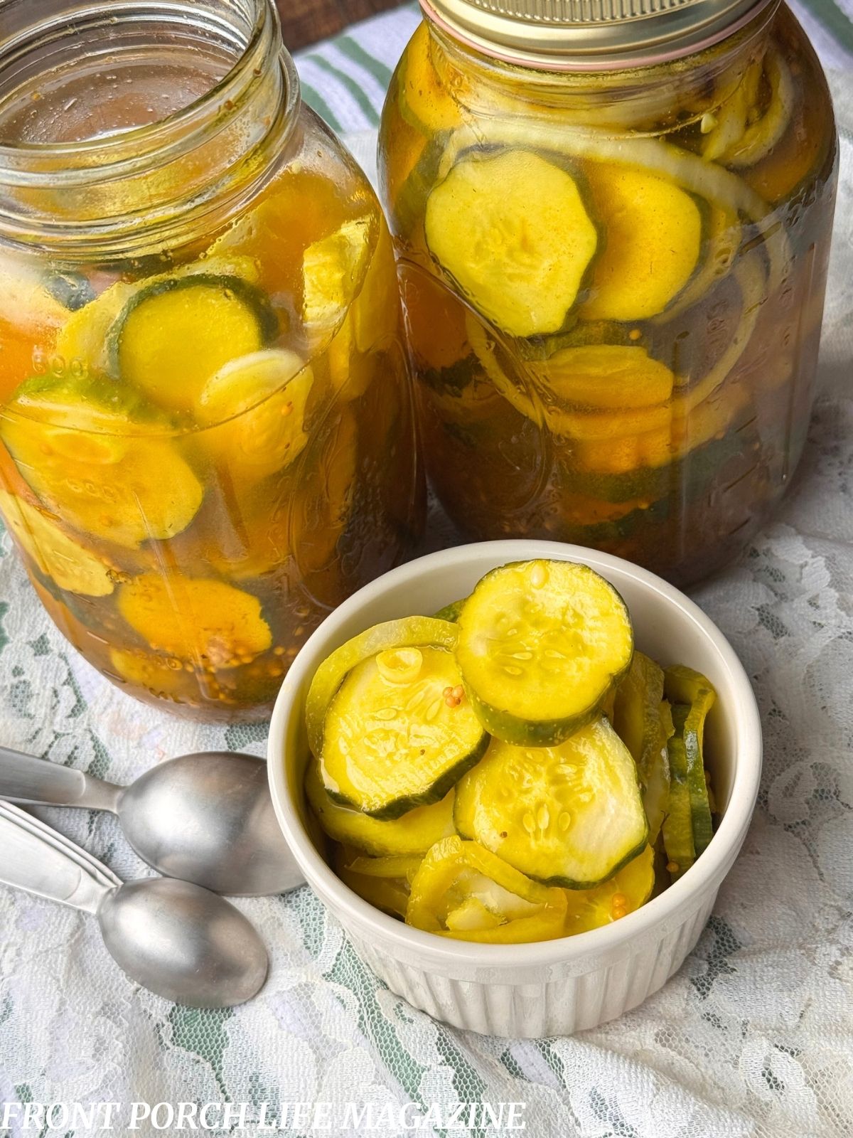 Bread And Butter Refrigerator Pickles Frontporchlifemagazine